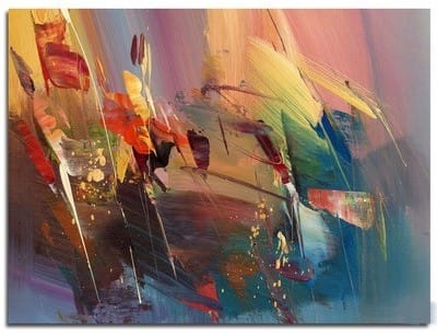 Abstract olieverf Schilderij wat is het - Kopen | Kunst voor in huis