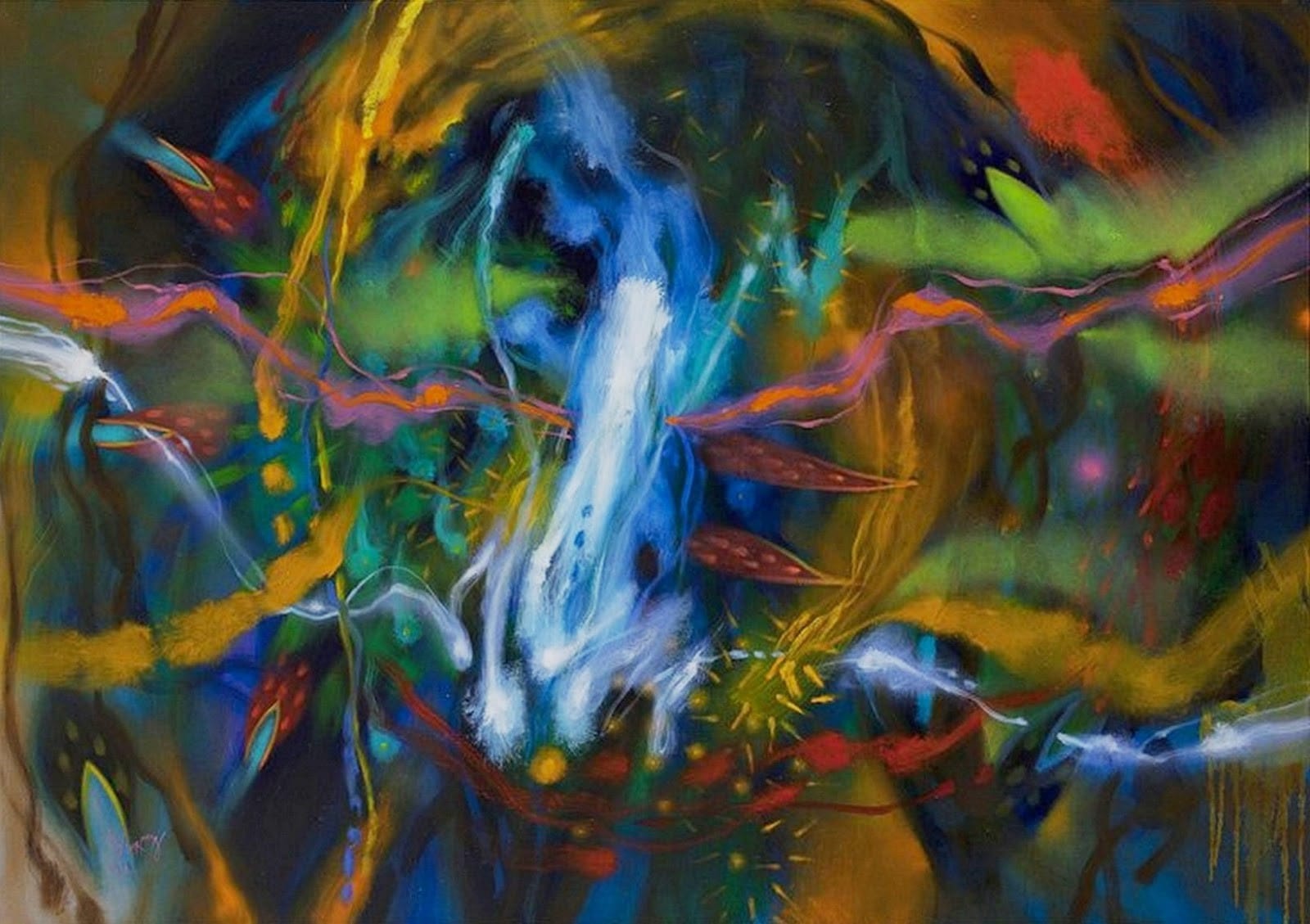 Abstract Modern schilderij de grid - Kopen | Kunst voor in huis