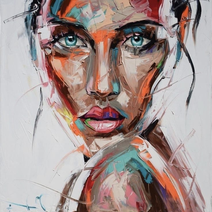 Schilderij het mooie gezicht II - Kopen | Kunst voor in huis